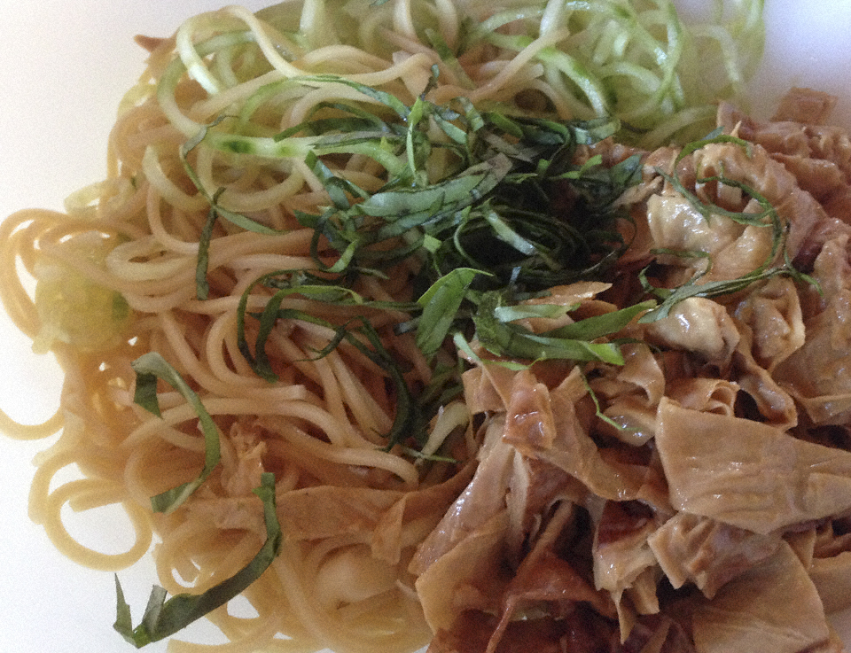 recipe 13: spiral cucumber and yuba salad | eirene's island